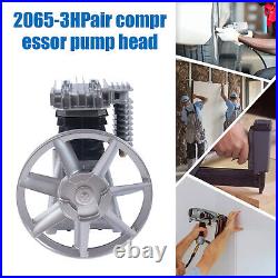 Piston 3HP Air Compressor Head Pump Motor Twin Cylinder With Silencer ...